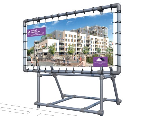 Panneaux de chantier en bache tendue - Nos panneaux travaux.